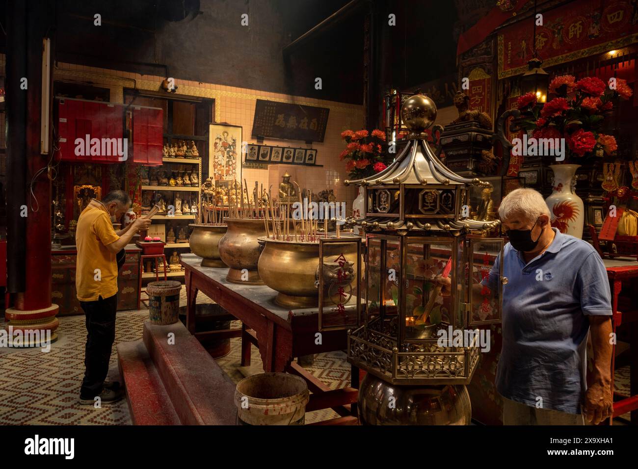 Snake Temple in Penang in Malaysia Stock Photo - Alamy