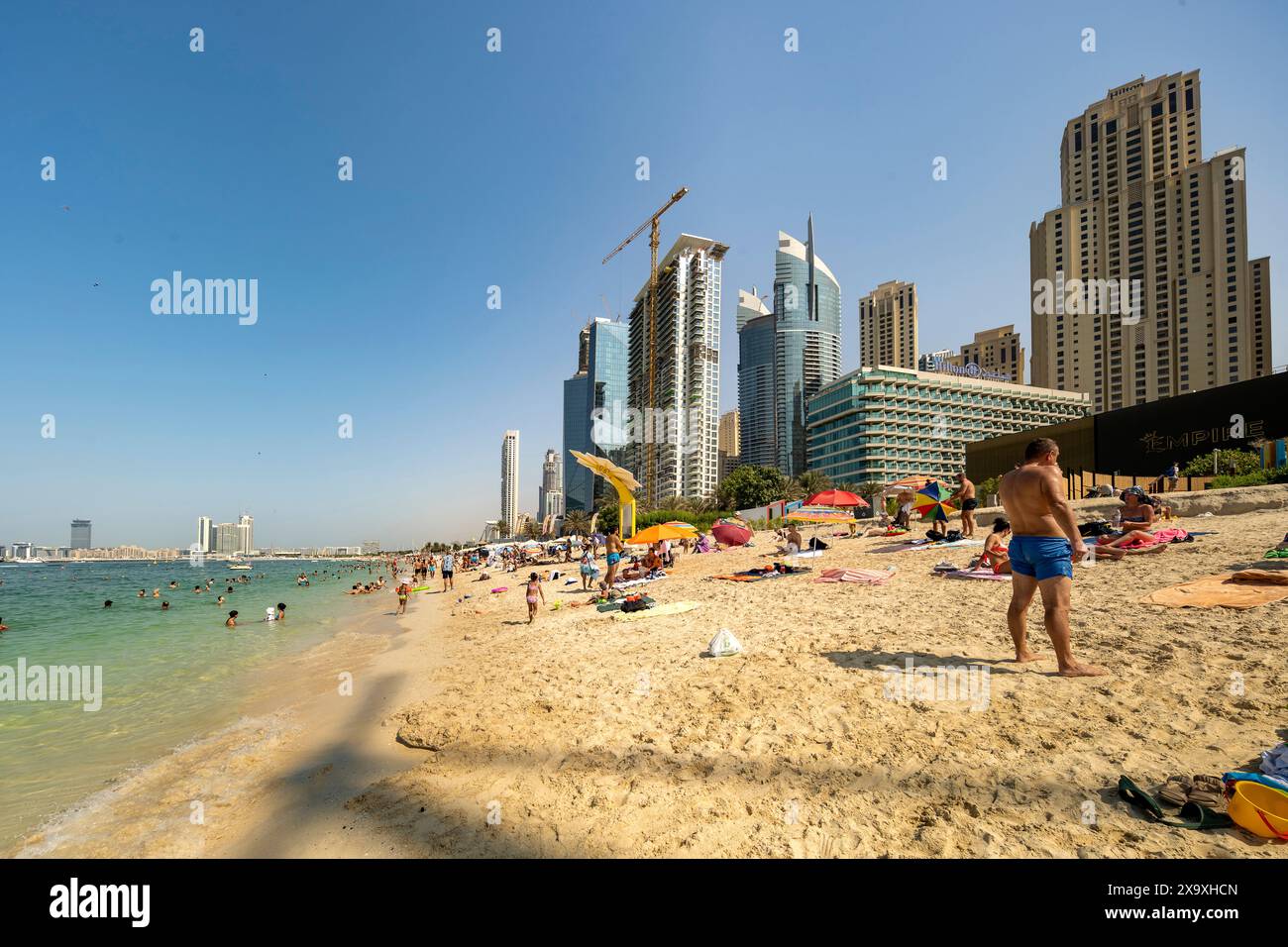 JBR Beach in Dubai Stock Photo - Alamy