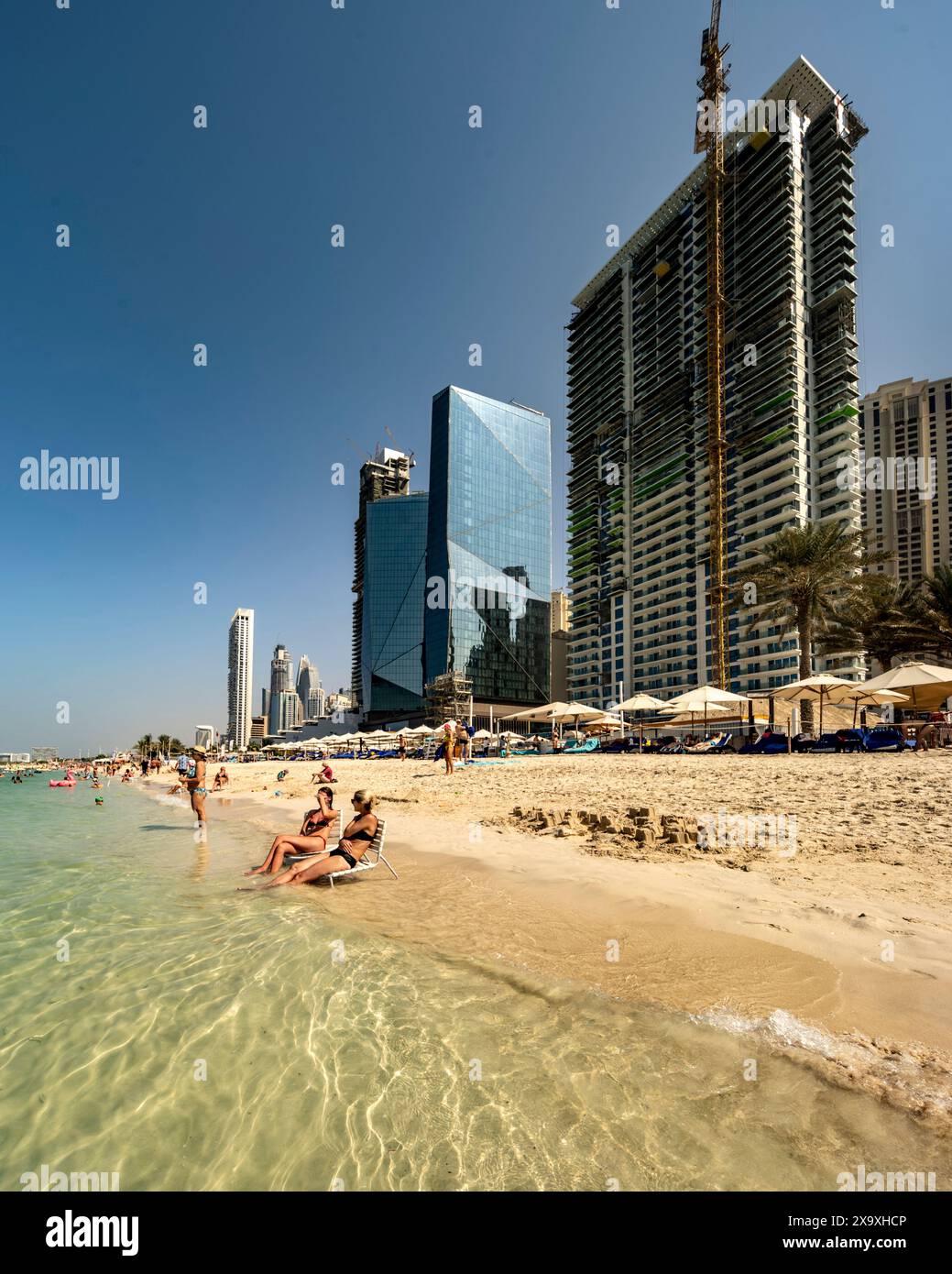 JBR Beach in Dubai Stock Photo - Alamy