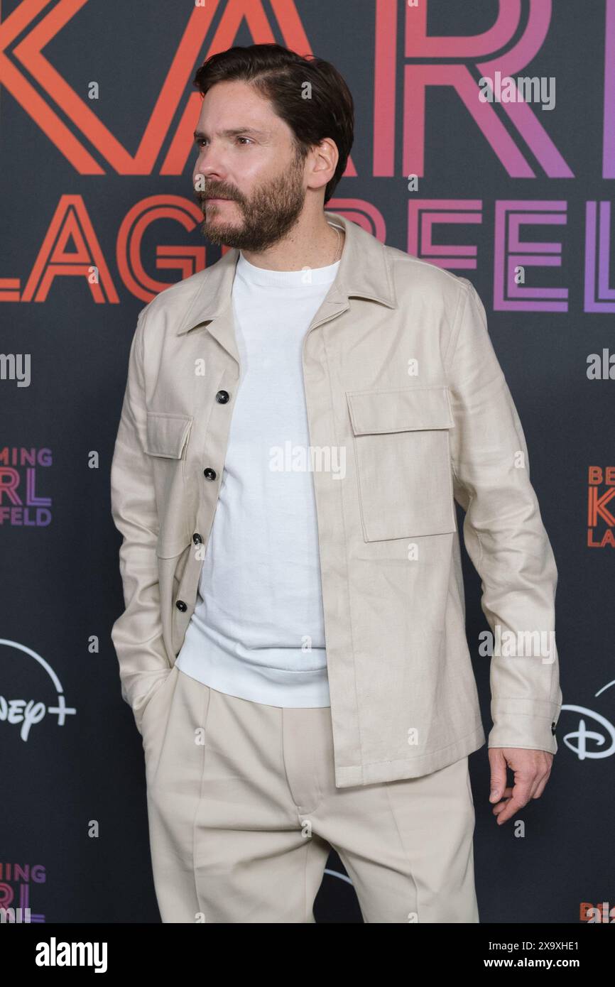 Actor Daniel Bruhl attends to "Becoming Karl Lagerfeld" photocall at ...