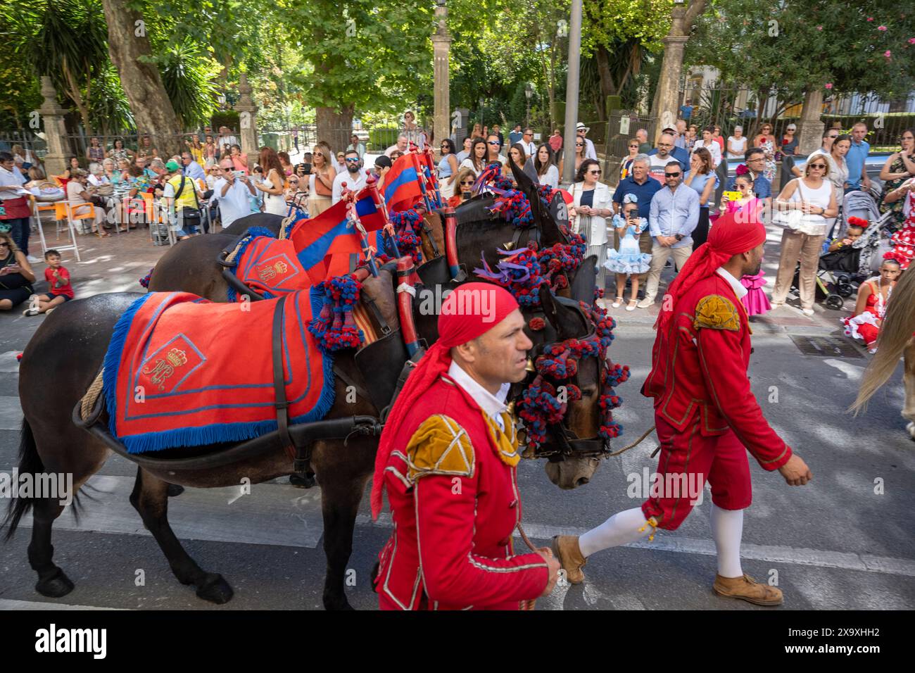 Participants in the Goya week festival in Ronda in Spain Stock Photo ...