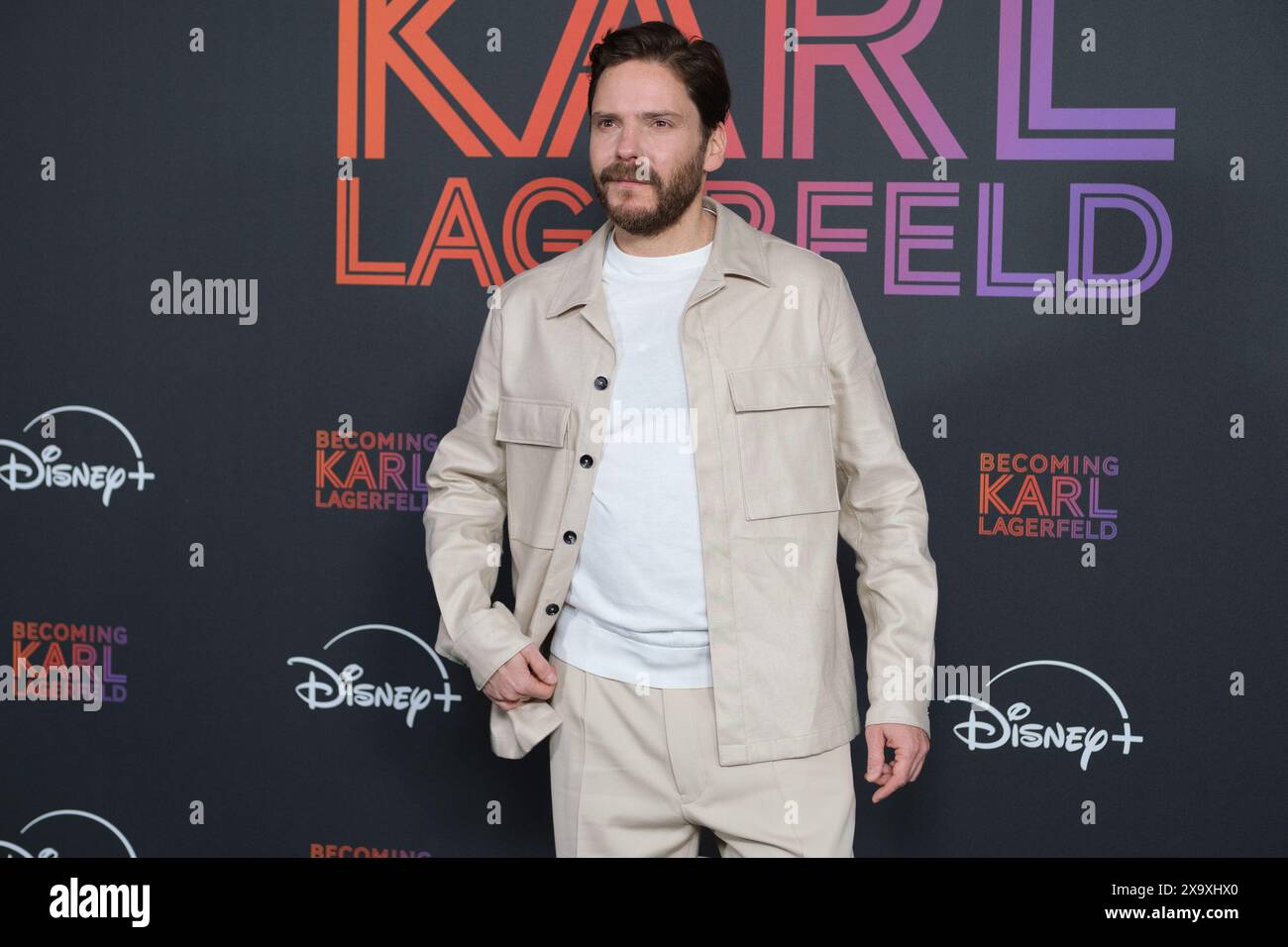 Actor Daniel Bruhl attends to "Becoming Karl Lagerfeld" photocall at ...