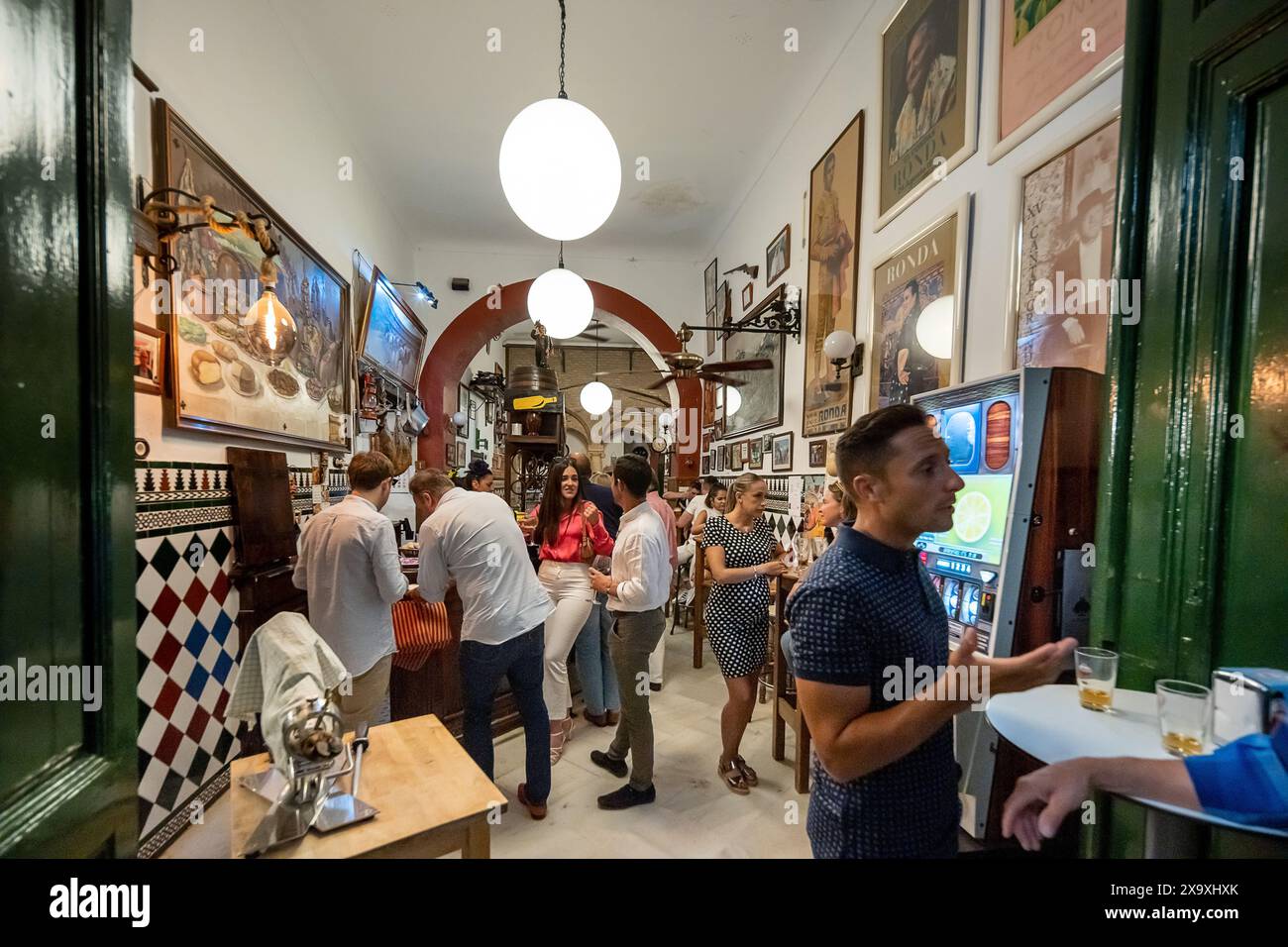 Interior of Tapas bar at Ronda in Spain Stock Photo - Alamy