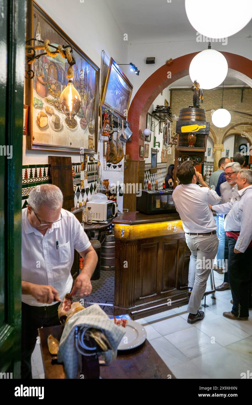 Interior of Tapas bar at Ronda in Spain Stock Photo - Alamy