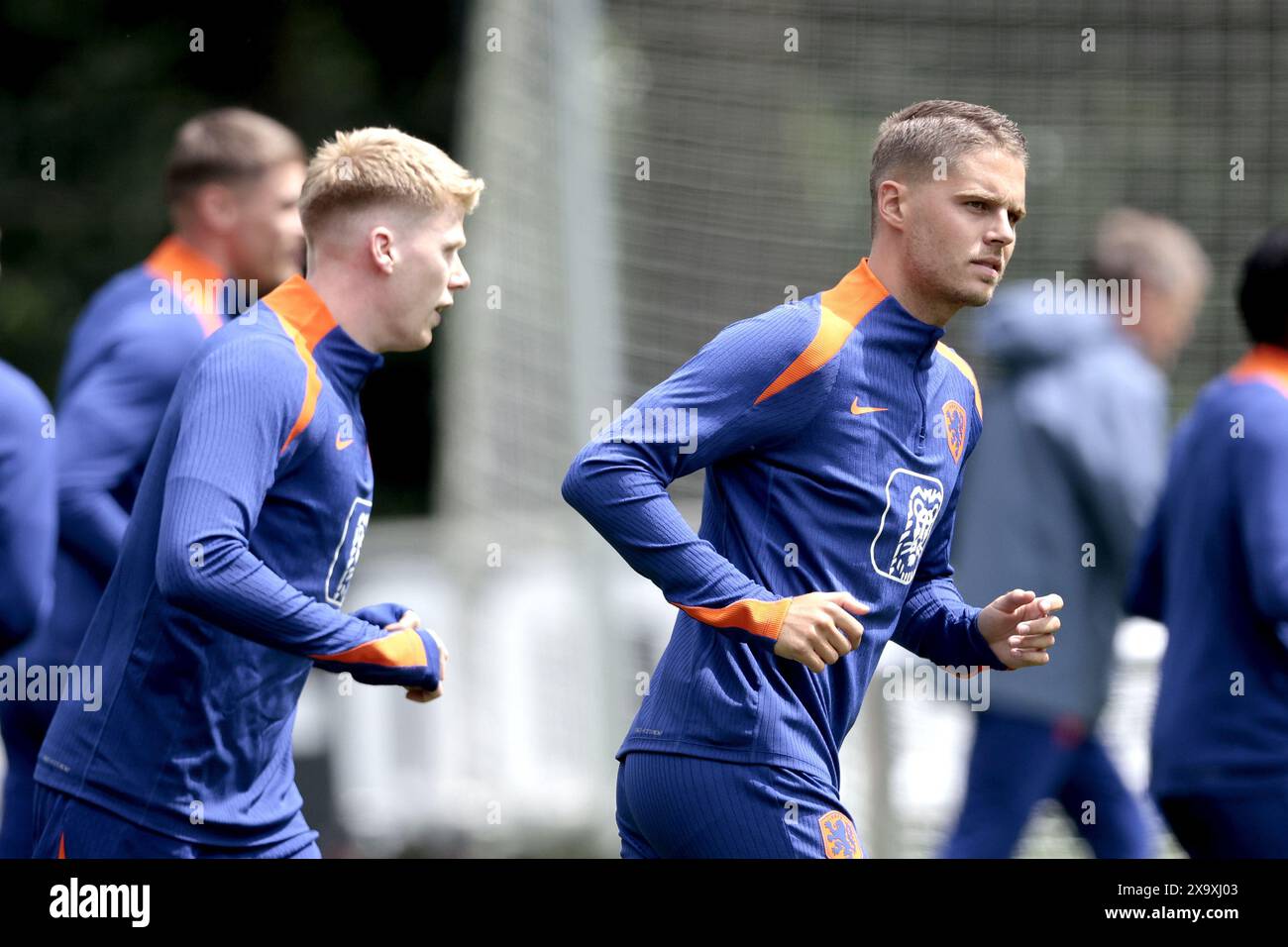 ZEIST - Joey Veerman during a training session of the Dutch national ...