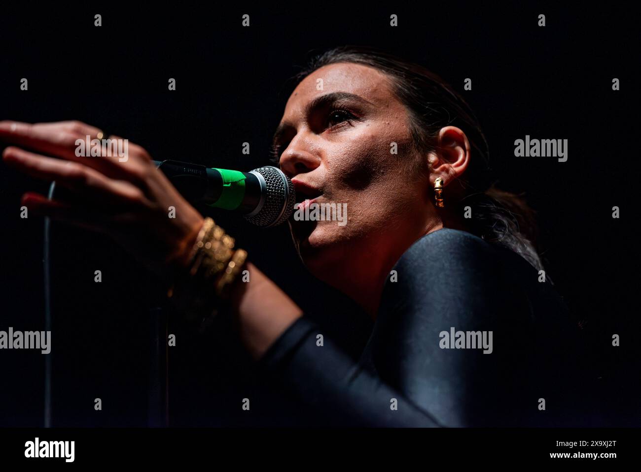 British singer and songwriter Nadine Shah playing live at the ...