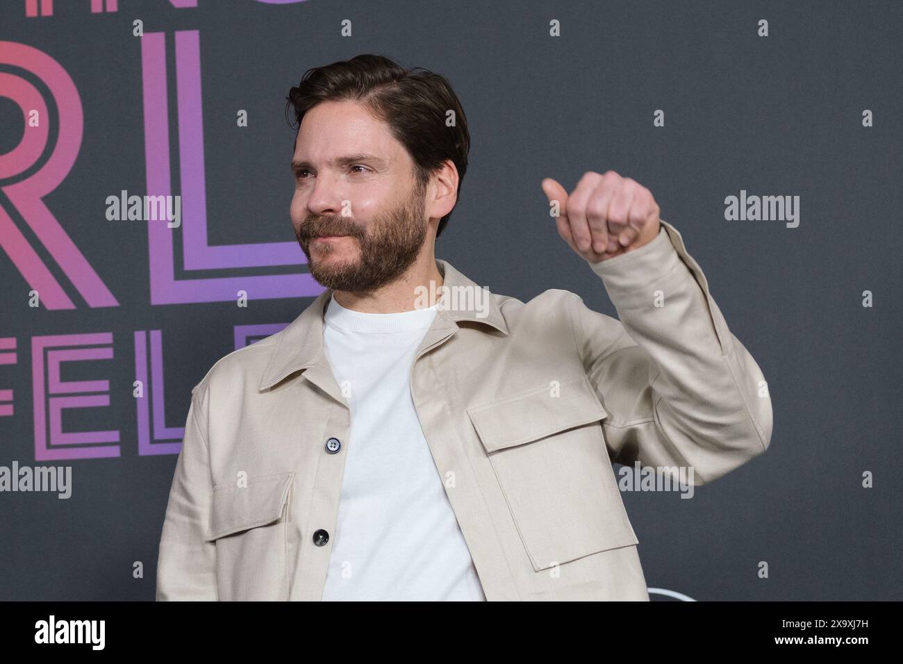 Actor Daniel Bruhl attends to "Becoming Karl Lagerfeld" photocall at The Madrid Edition Hotel on ...