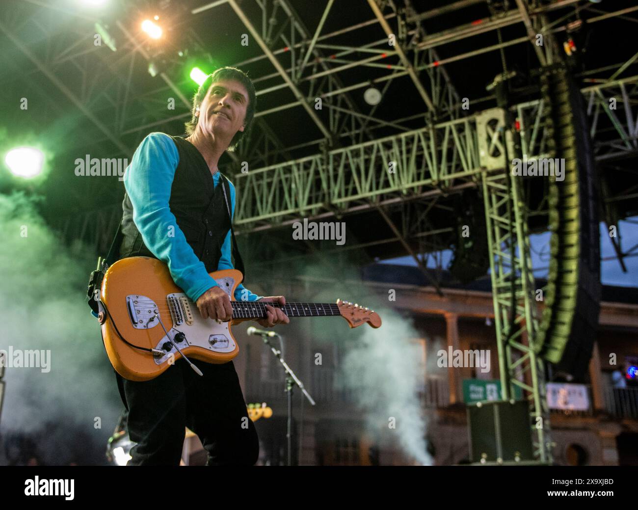 Former Smith's guitarist Johnny Marr playing a live gig at The Piece ...