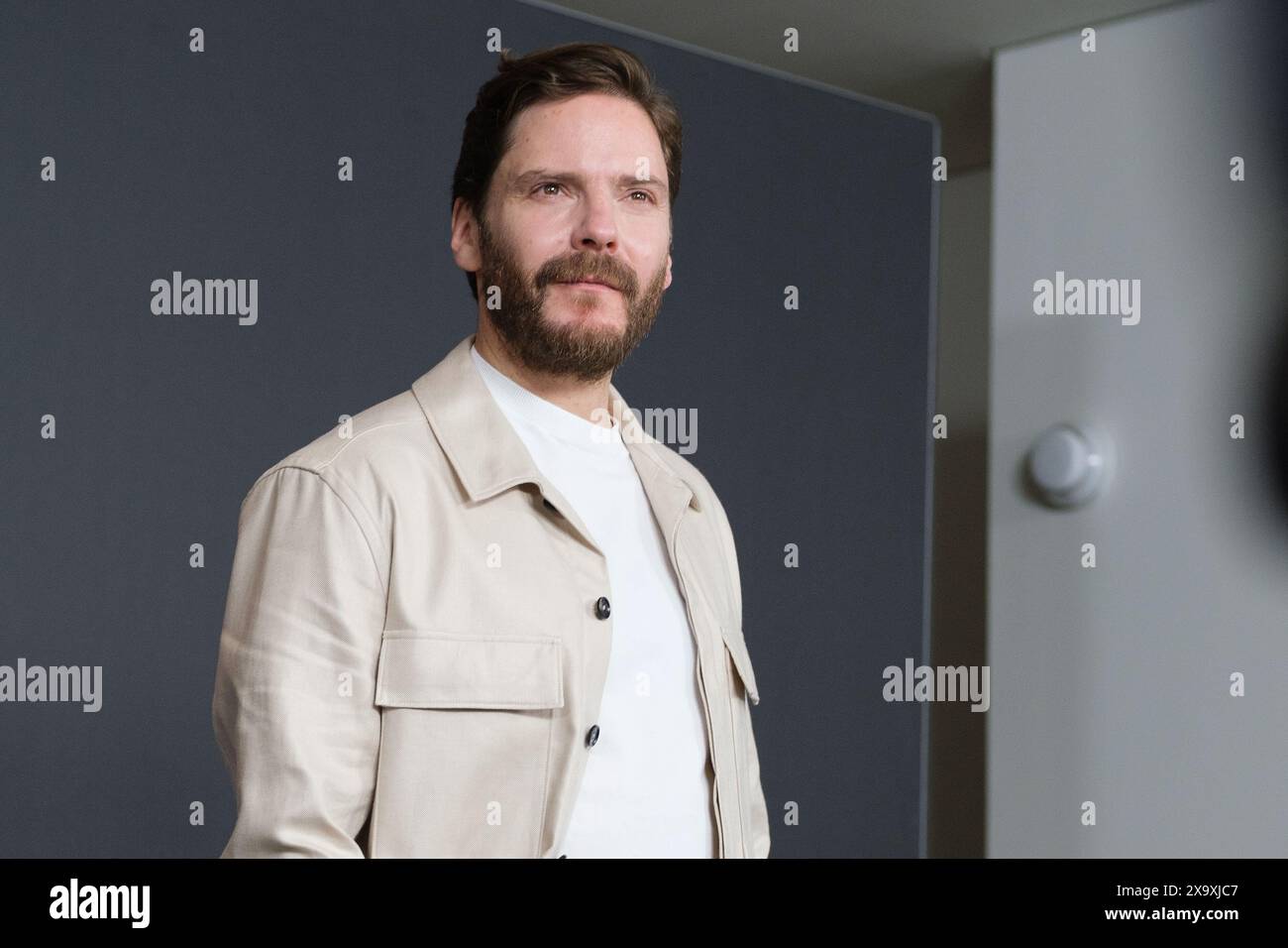 Actor Daniel Bruhl attends to "Becoming Karl Lagerfeld" photocall at The Madrid Edition Hotel on ...