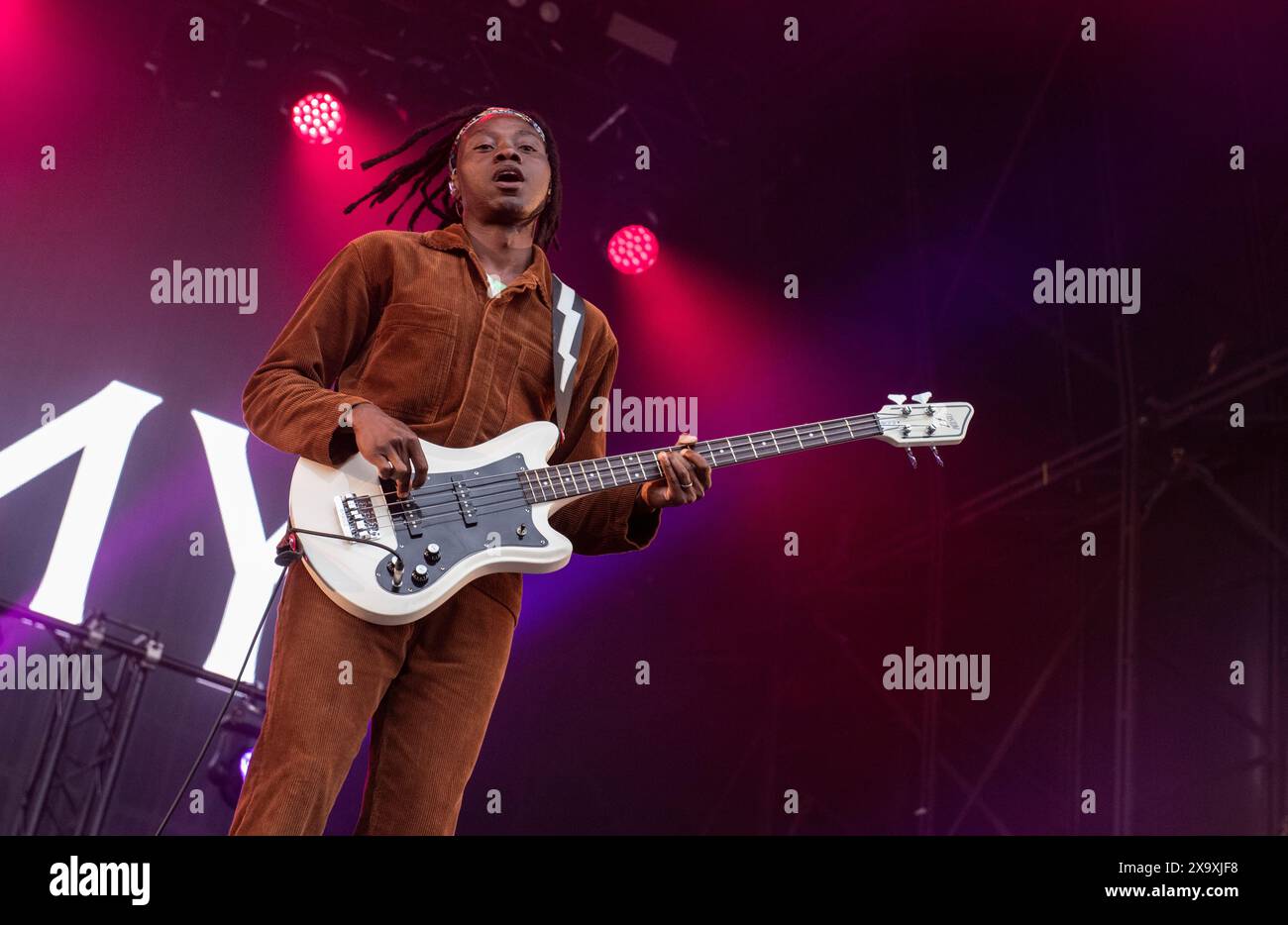 Electronic pop British band Metronomy playing live at the Latitude ...