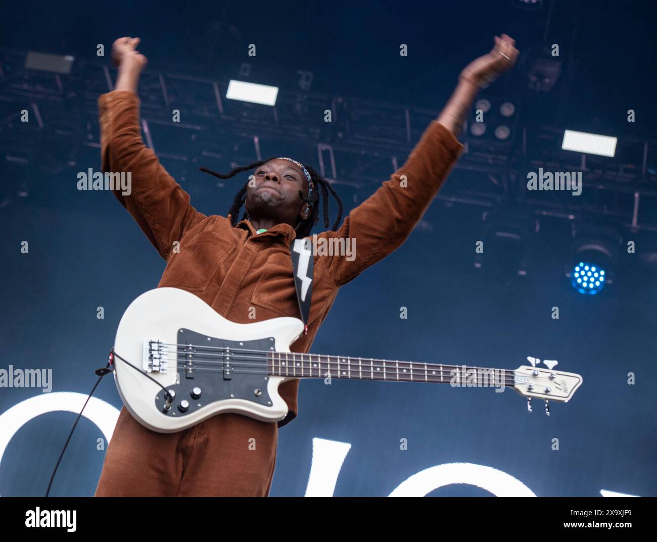Electronic pop British band Metronomy playing live at the Latitude ...