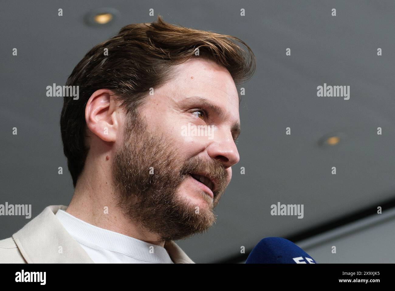 Actor Daniel Bruhl attends to "Becoming Karl Lagerfeld" photocall at ...