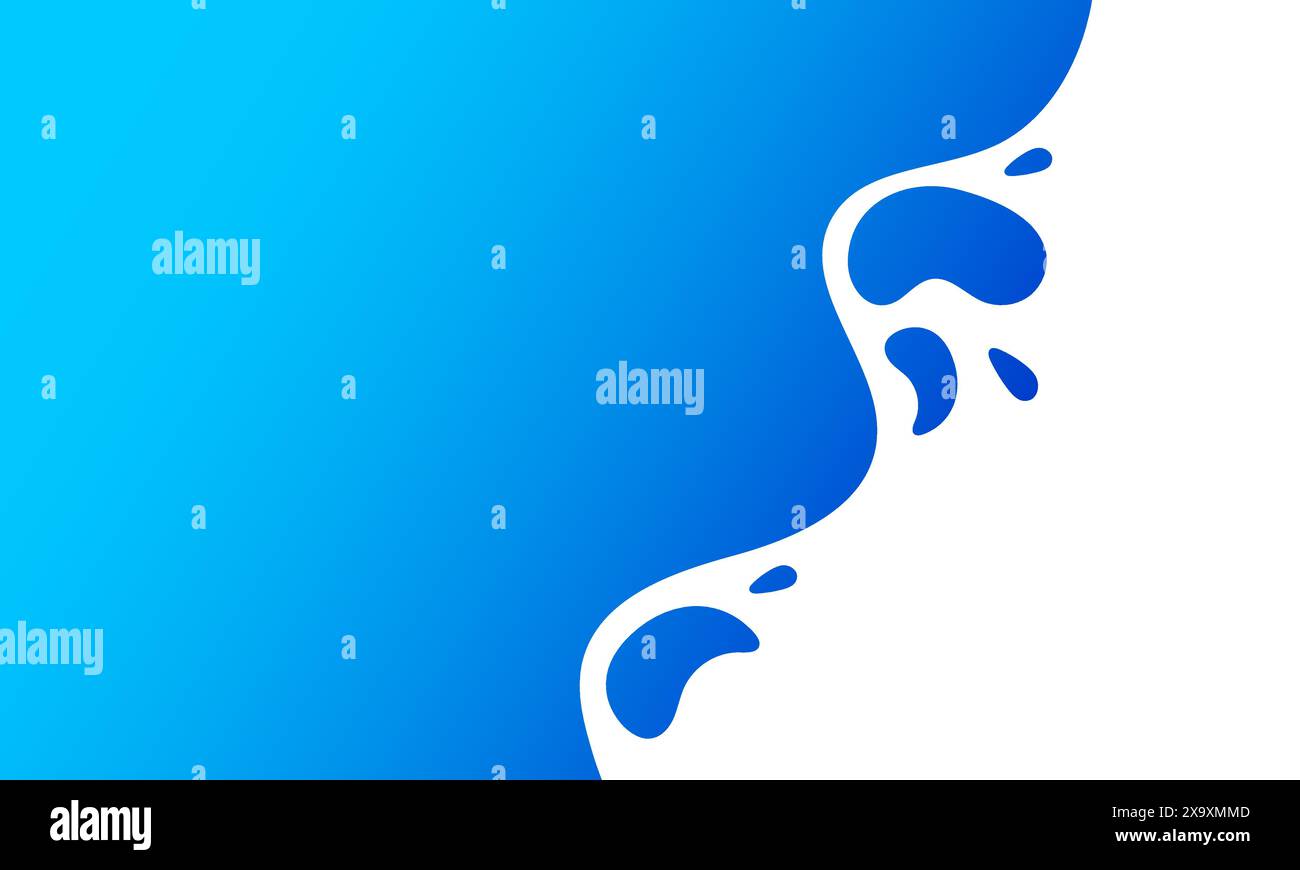 Separator Header for web page design. Flat Vector illustration. Template with curve Shapes ...