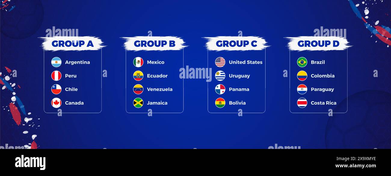 Copa america 2024 groups hi-res stock photography and images - Alamy