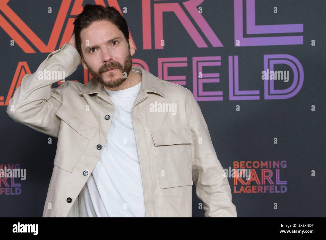Madrid, Spain. 03rd June, 2024. Actor Daniel Bruhl attends to "Becoming Karl Lagerfeld ...