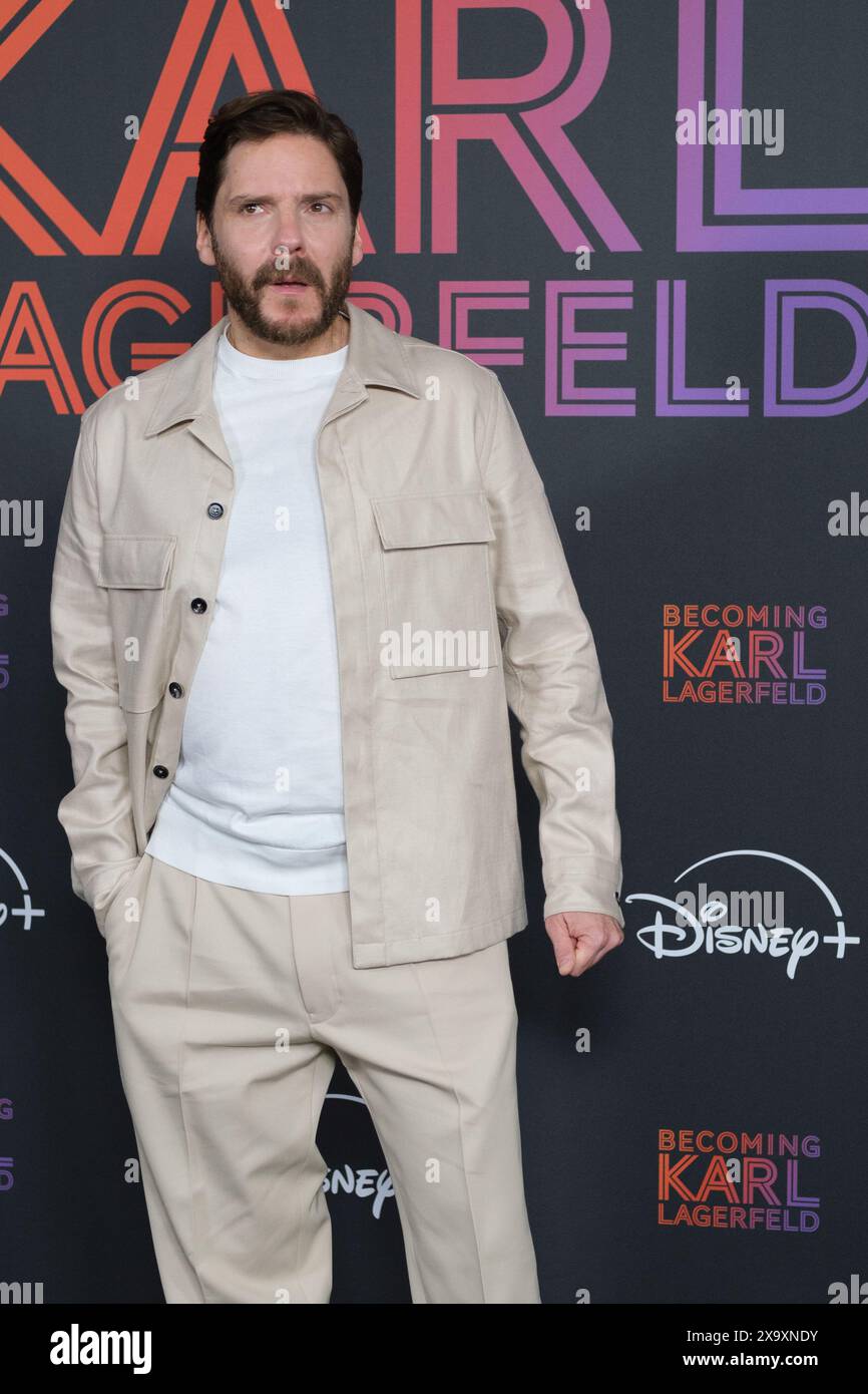 Madrid, Spain. 03rd June, 2024. Actor Daniel Bruhl attends to "Becoming Karl Lagerfeld ...