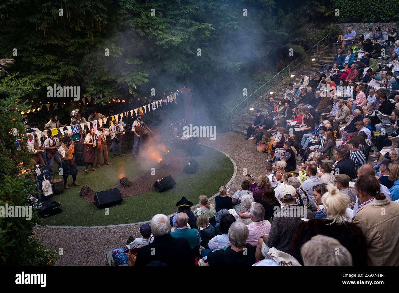 The Old Time Sailors performing at Trebah Garden Amphitheatre in ...