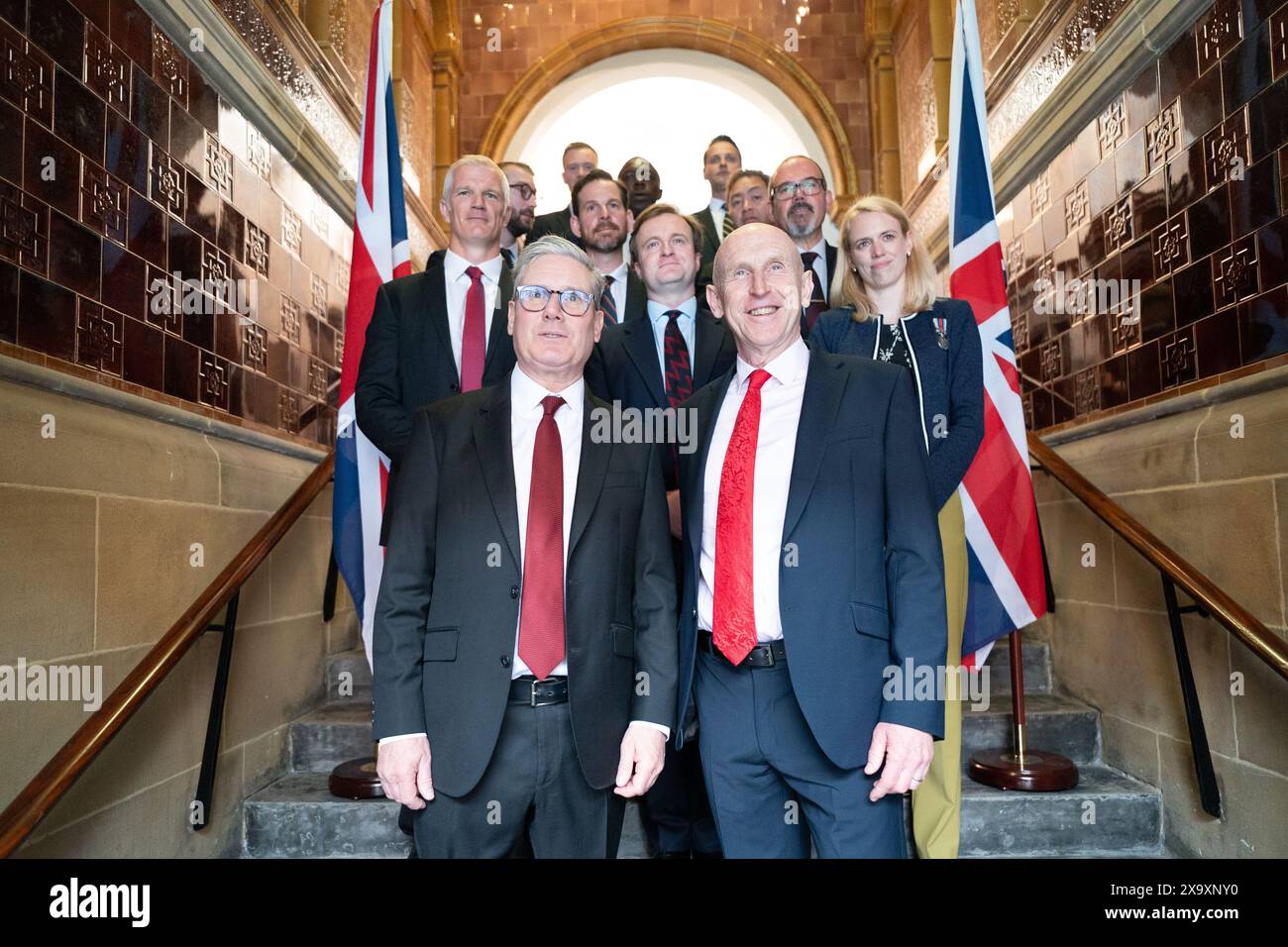 Labour Party leader Sir Keir Starmer (left) and shadow defence ...