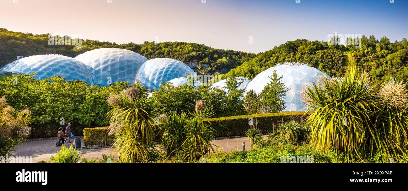 A panoramic image of evening light over the spectacular biomes at the ...