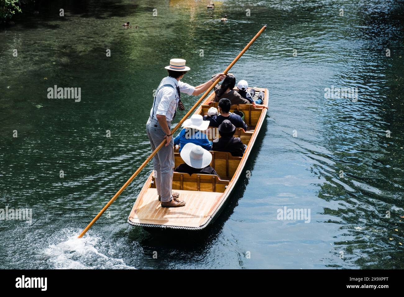 Punting on the River Avon Stock Photo - Alamy