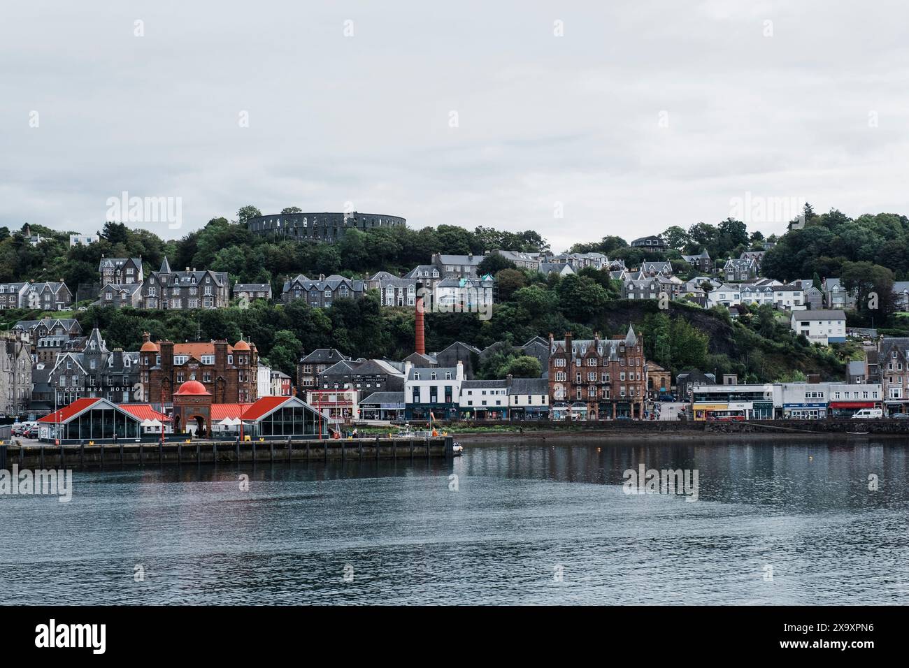 A view towards Oban harbour Stock Photo - Alamy