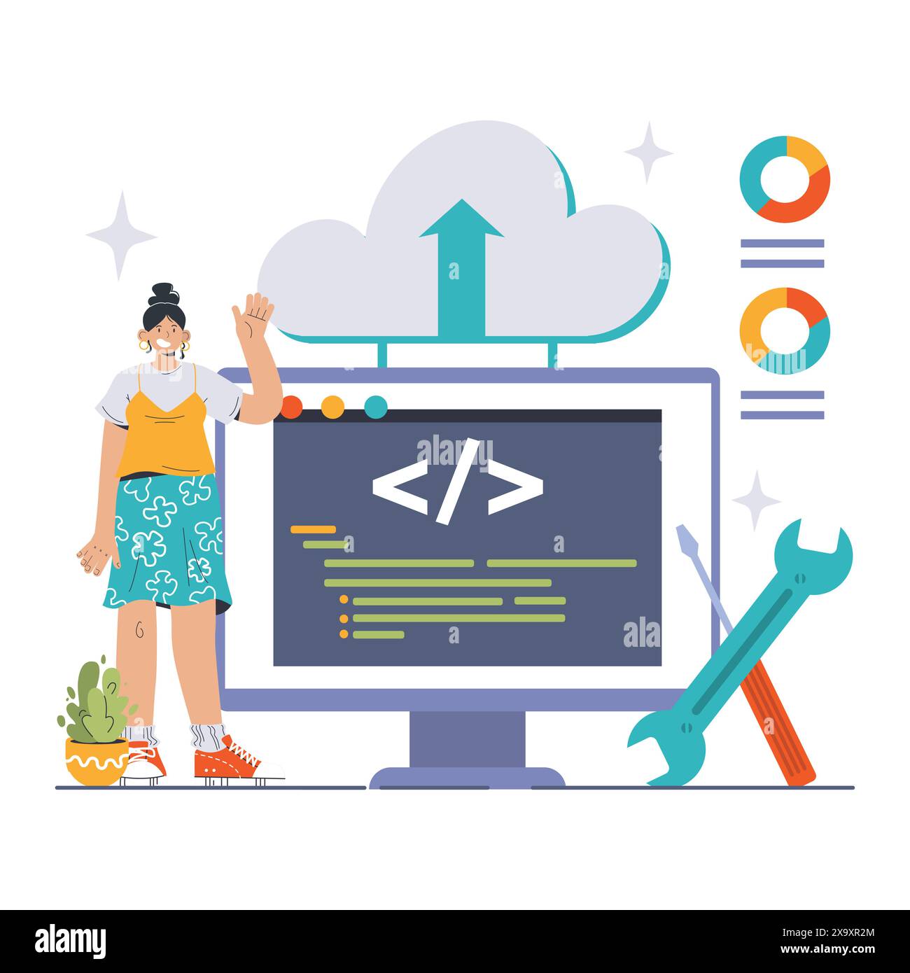 Platform as a Service concept. A developer interacts with PaaS ... Platform as a Service concept. A developer interacts with PaaS ...