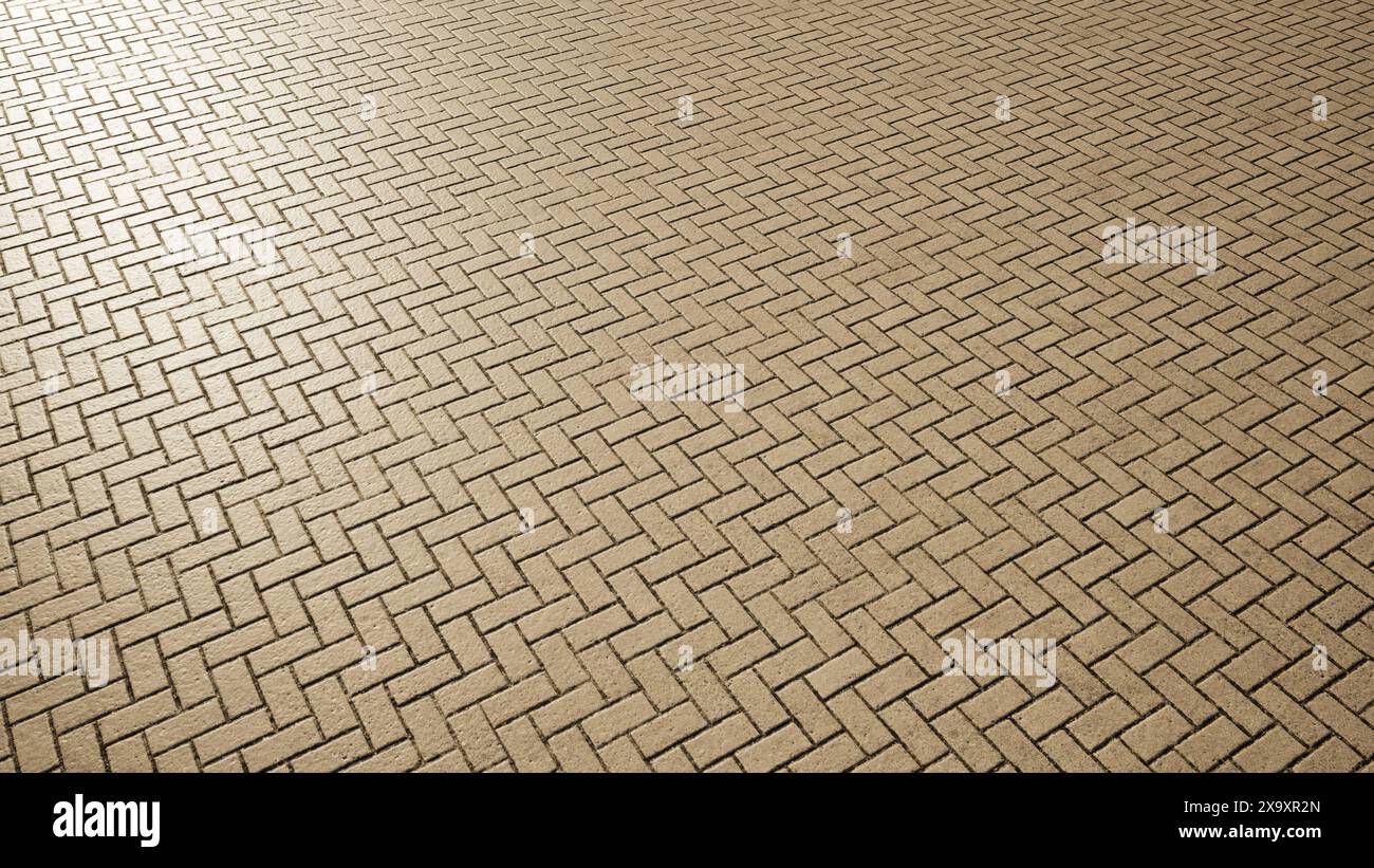 Conceptual solid brown background of Herringbone pavement texture floor ...