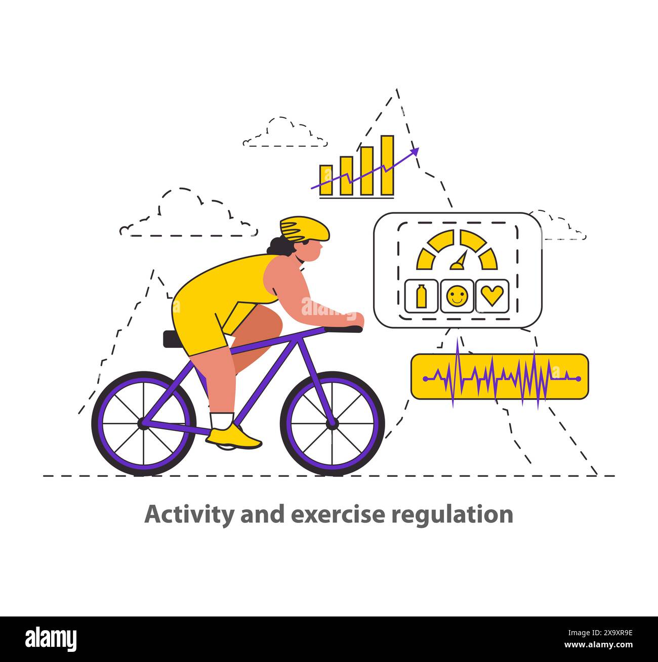 Activity and Exercise Regulation concept Encourages fitness through ...