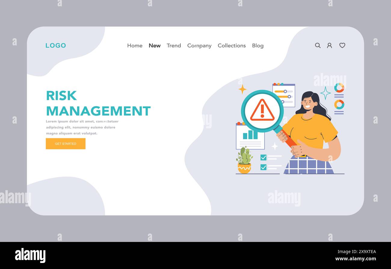 Risk Management concept. An enthusiastic professional engages in ...