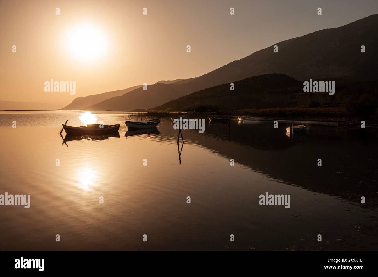 Sunset in Karina Stock Photo - Alamy