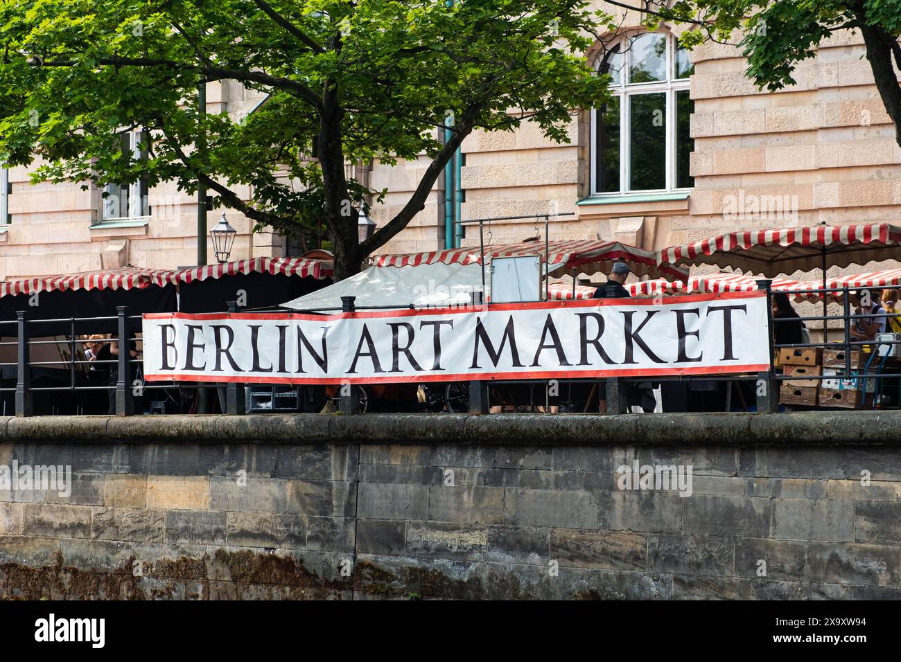 Berlin, Germany - June 02, 2024: The Berlin Art Market in the historic ...
