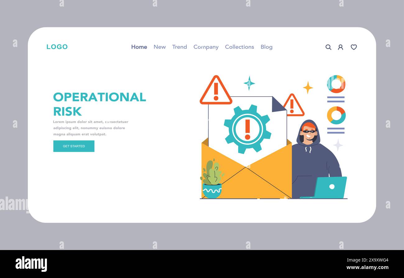 Operational Risk concept. Tech-savvy individual addresses cyber threats ... Operational Risk concept. Tech-savvy individual addresses cyber threats ...
