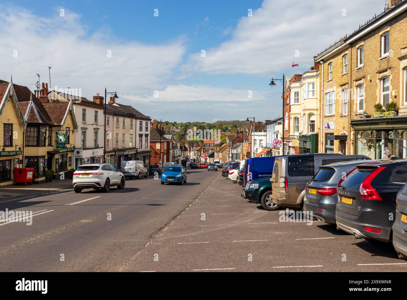 High Street, Halstead, Essex, England, UK Stock Photo - Alamy