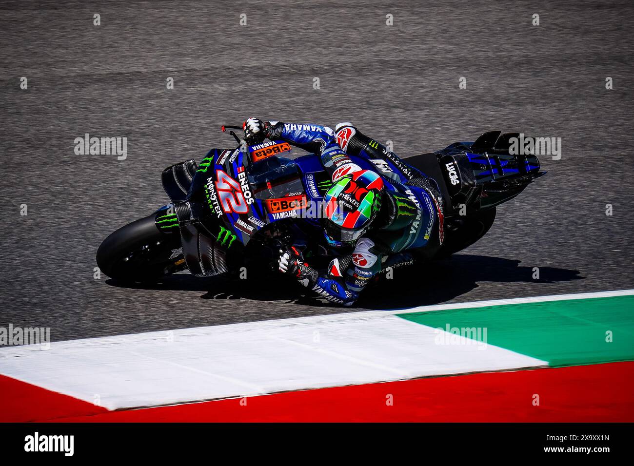 Alex Rins, Monster Energy Yamaha MotoGP Team, during the MotoGP race in ...