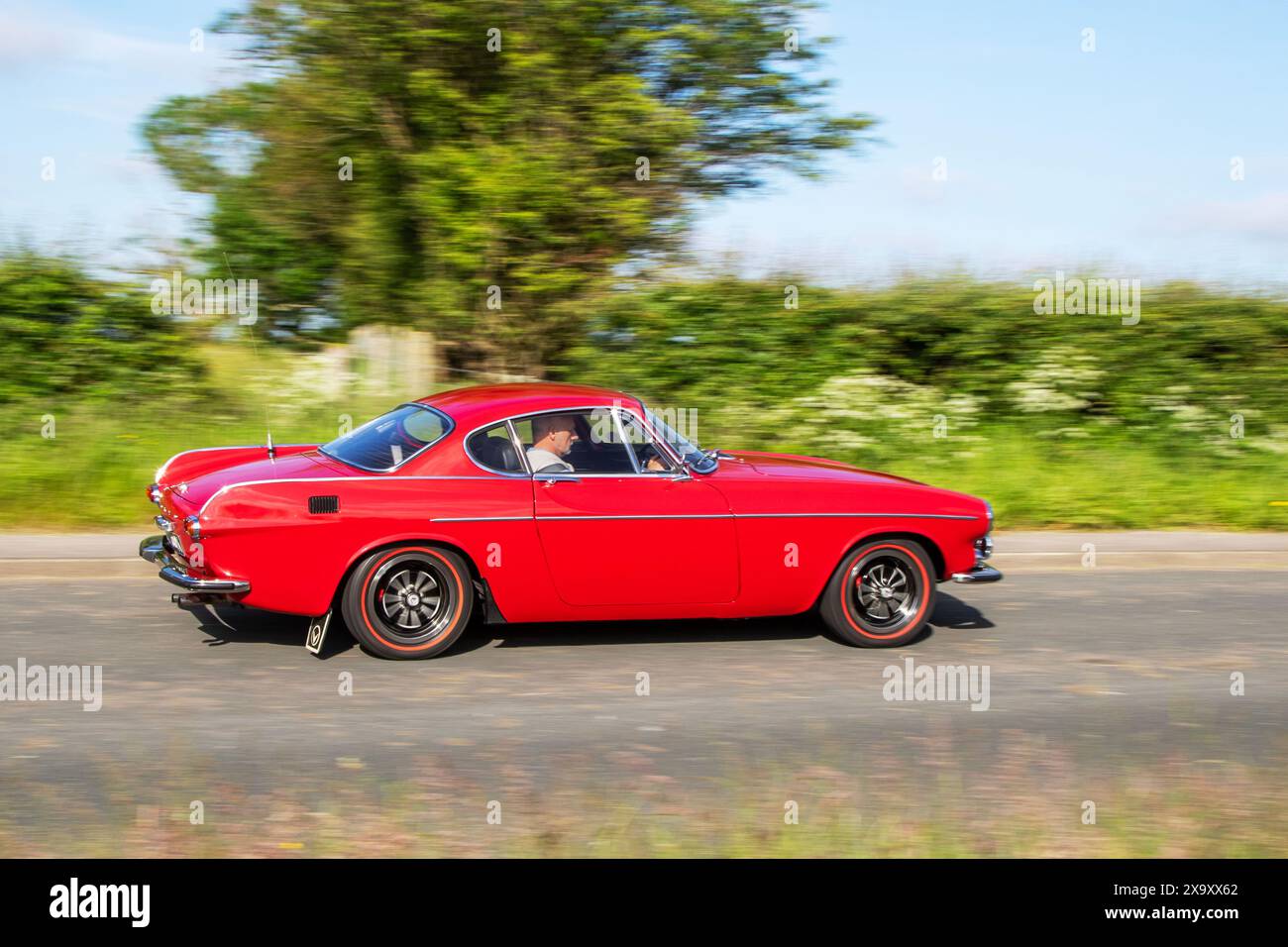 1971 70s seventies Red Volvo 1986 cc Volvo P1800 petrol 2dr coupe ...