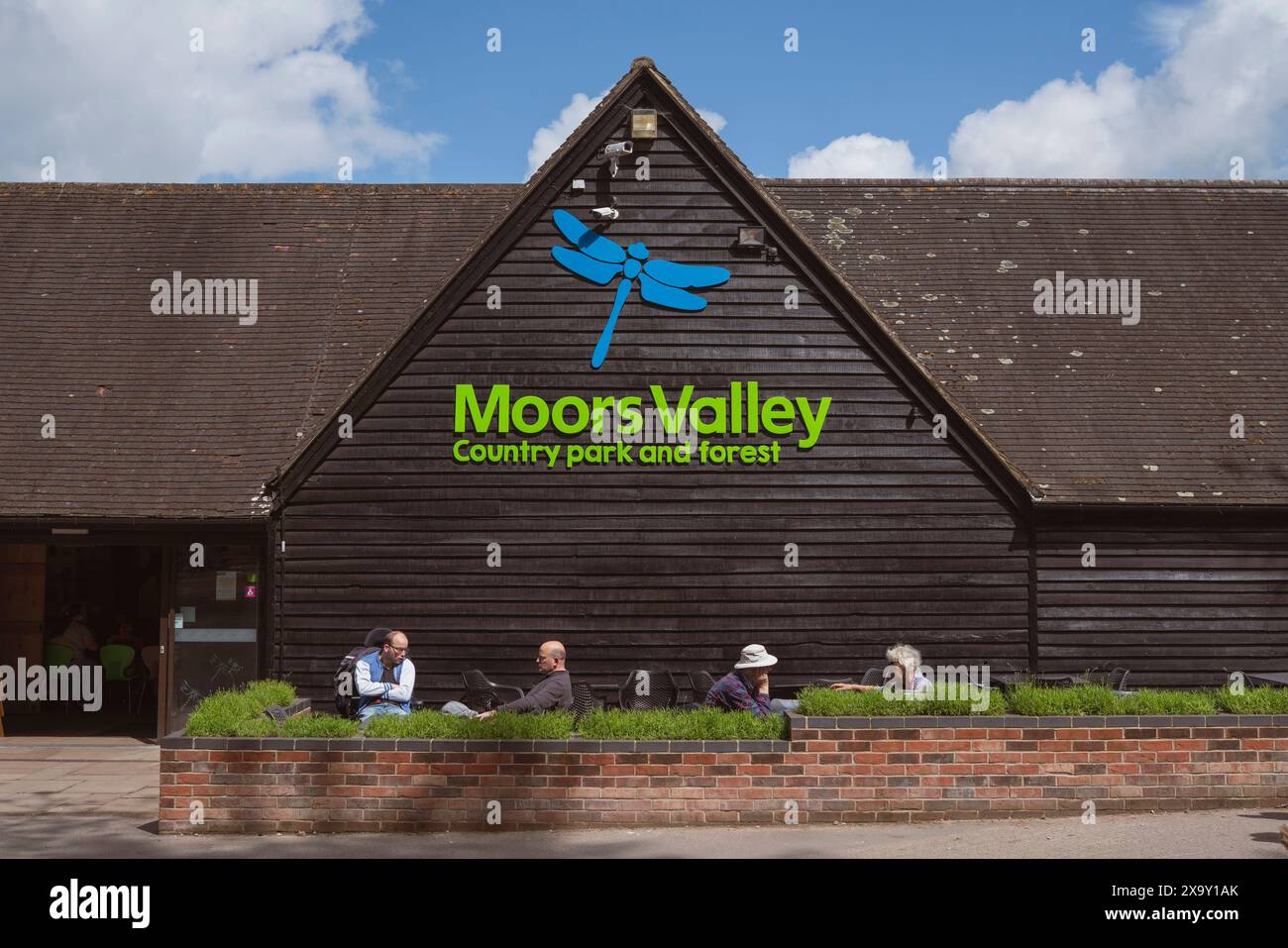Moors Valley Country Park, Ashley Heath, Dorset, on a sunny day. The ...