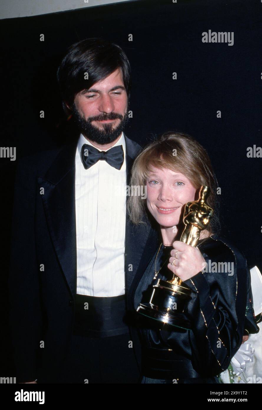 Jack Fisk and Sissy Spacek at the 53rd Academy Awards on March 31, 1981 ...