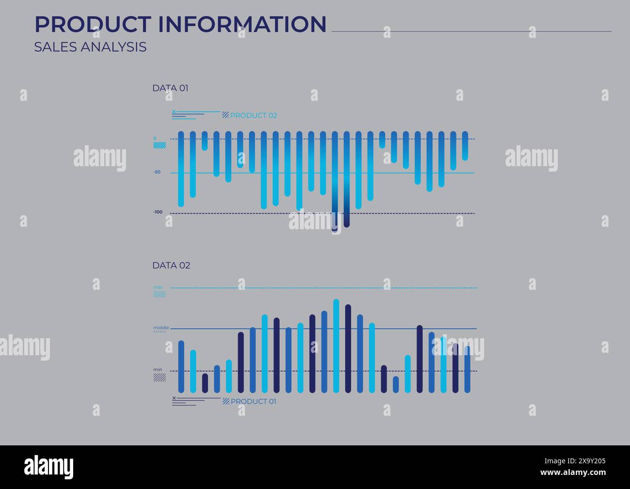 Dynamic process data charts in color. Finance elements charts Stock ...