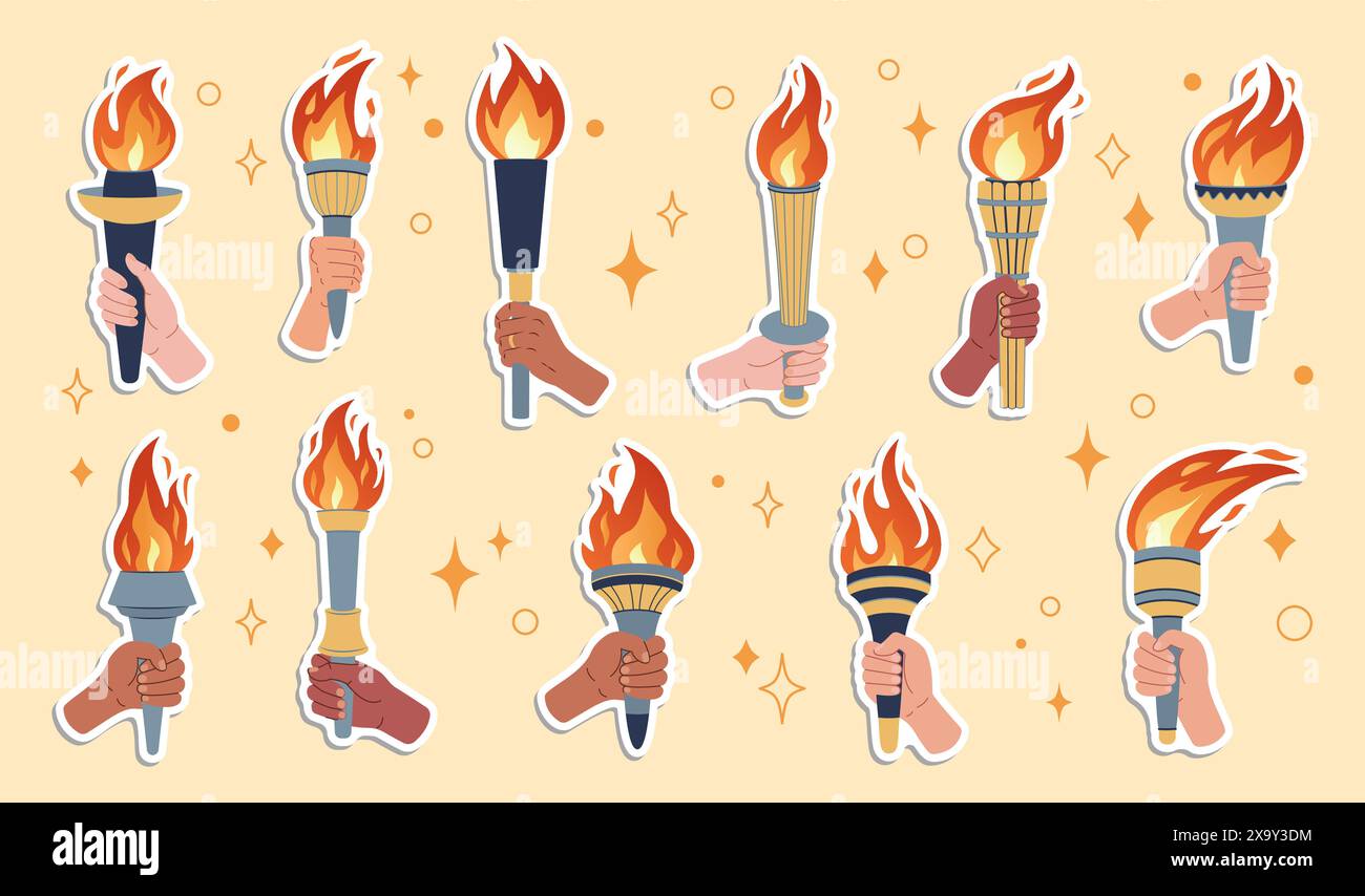 2024 olympic torch relay Stock Vector Images - Alamy
