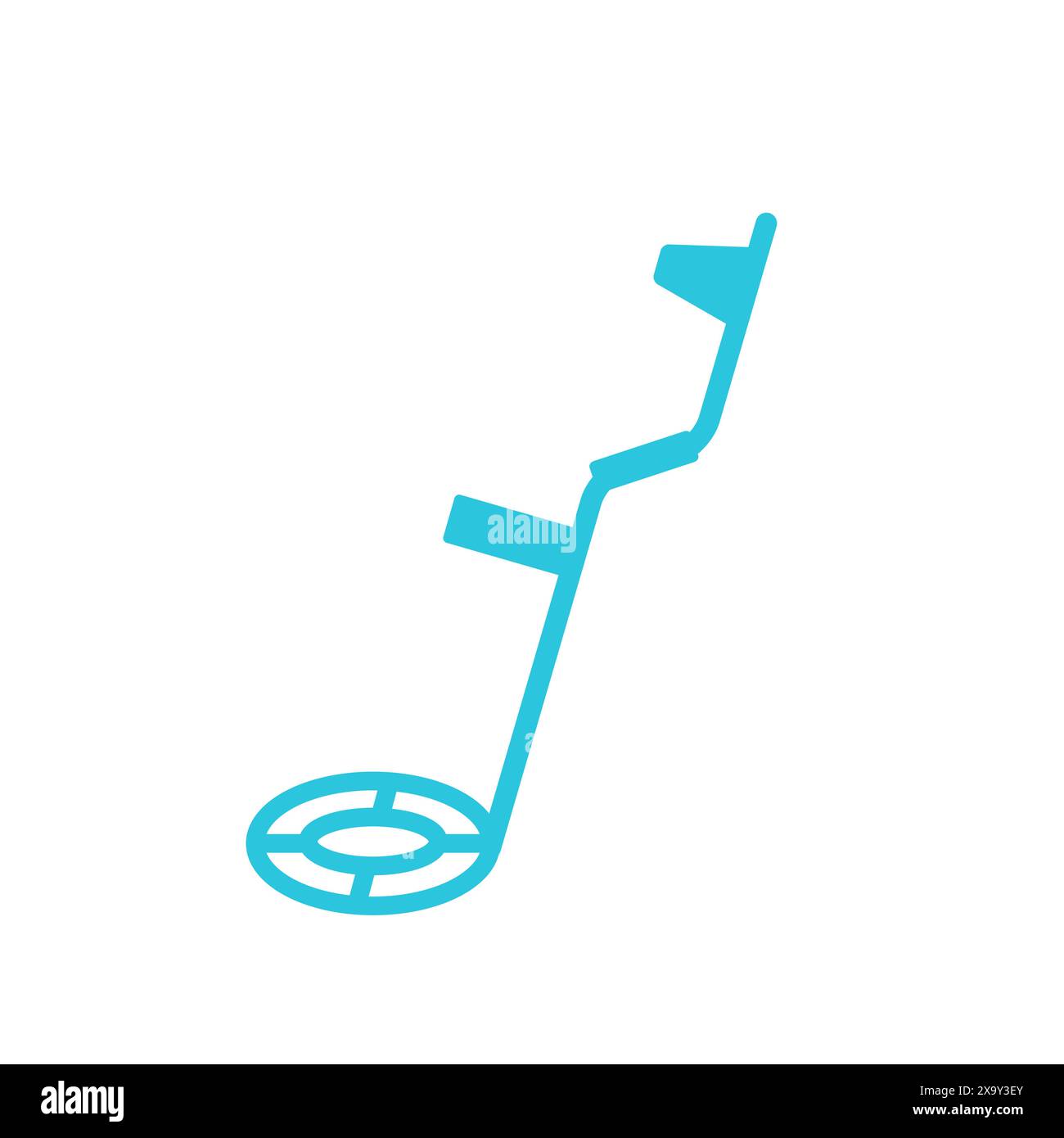 Treasure Detector, Metal detector, Isolated on white background, From ...