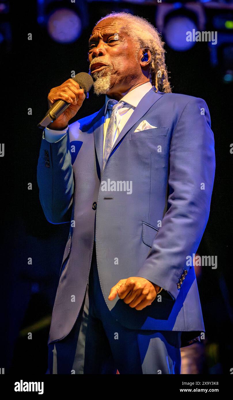 Leyland, Lancashire, Sunday May 26, 2024. Singer Billy Ocean performs ...