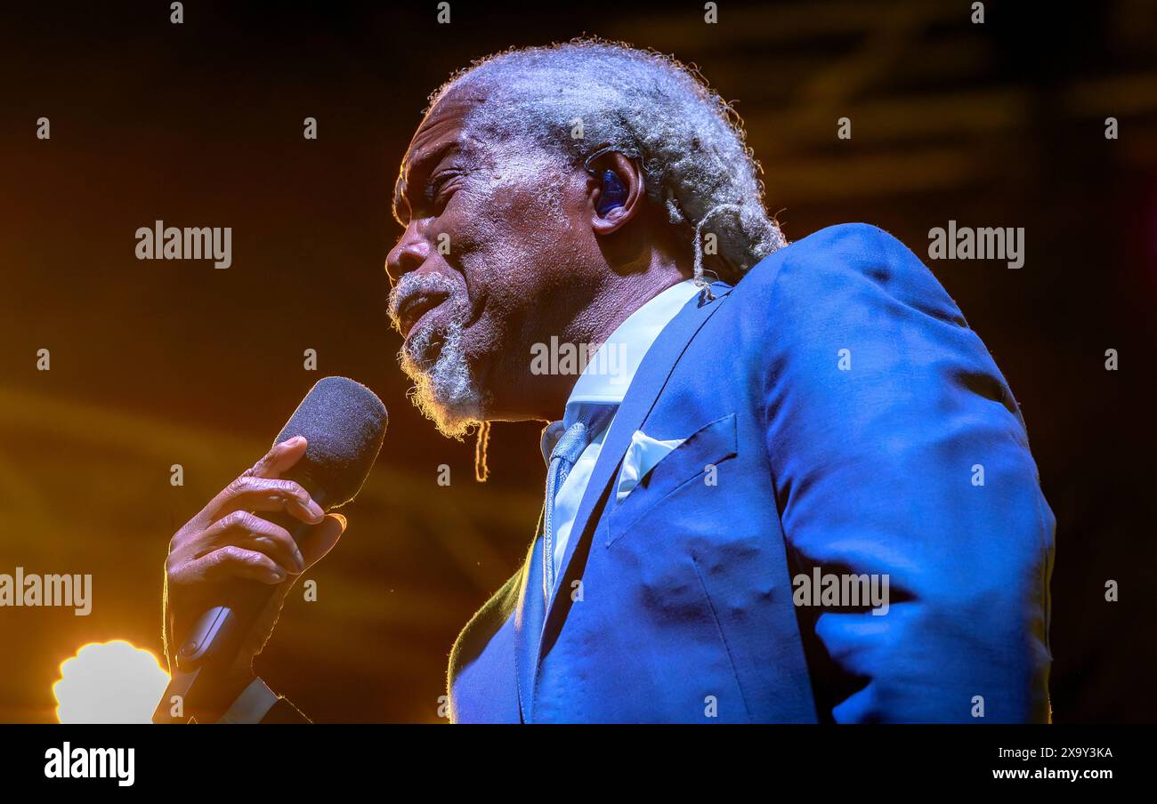 Leyland, Lancashire, Sunday May 26, 2024. Singer Billy Ocean performs ...