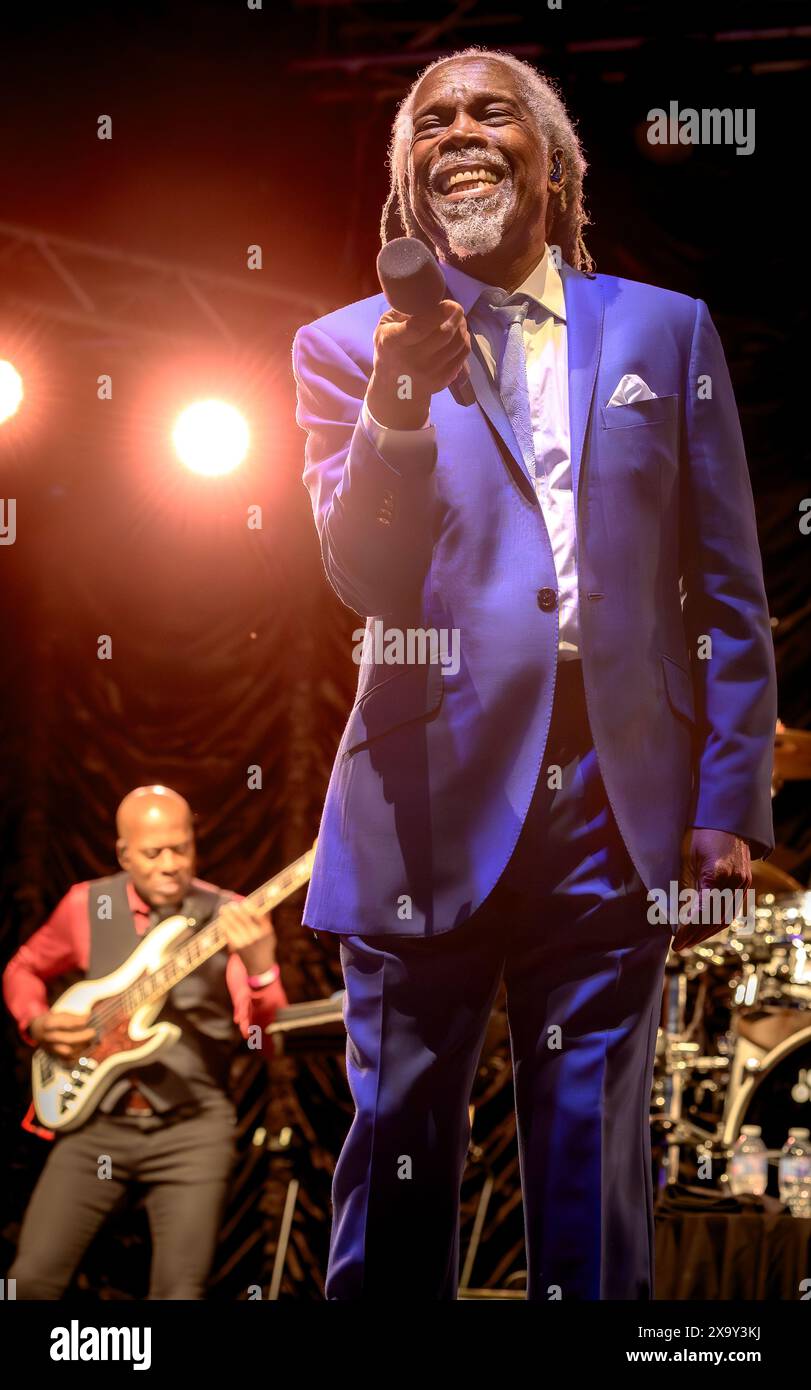 Leyland, Lancashire, Sunday May 26, 2024. Singer Billy Ocean performs ...