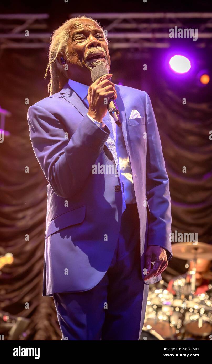 Leyland, Lancashire, Sunday May 26, 2024. Singer Billy Ocean performs ...