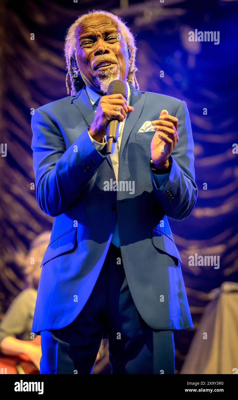 Leyland, Lancashire, Sunday May 26, 2024. Singer Billy Ocean performs ...