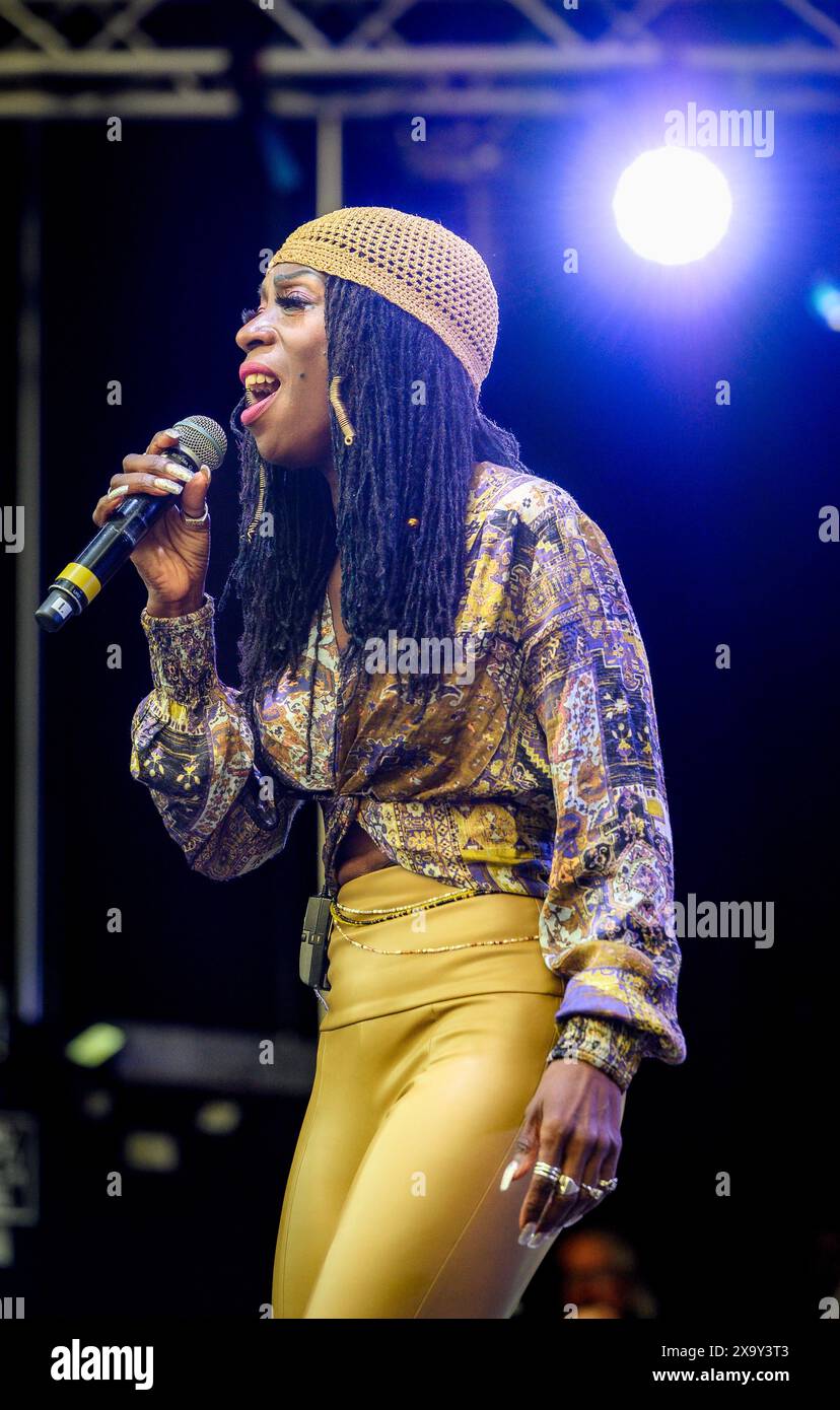 Leyland, Lancashire, Sunday May 26, 2024. Singer Heather Small formerly ...