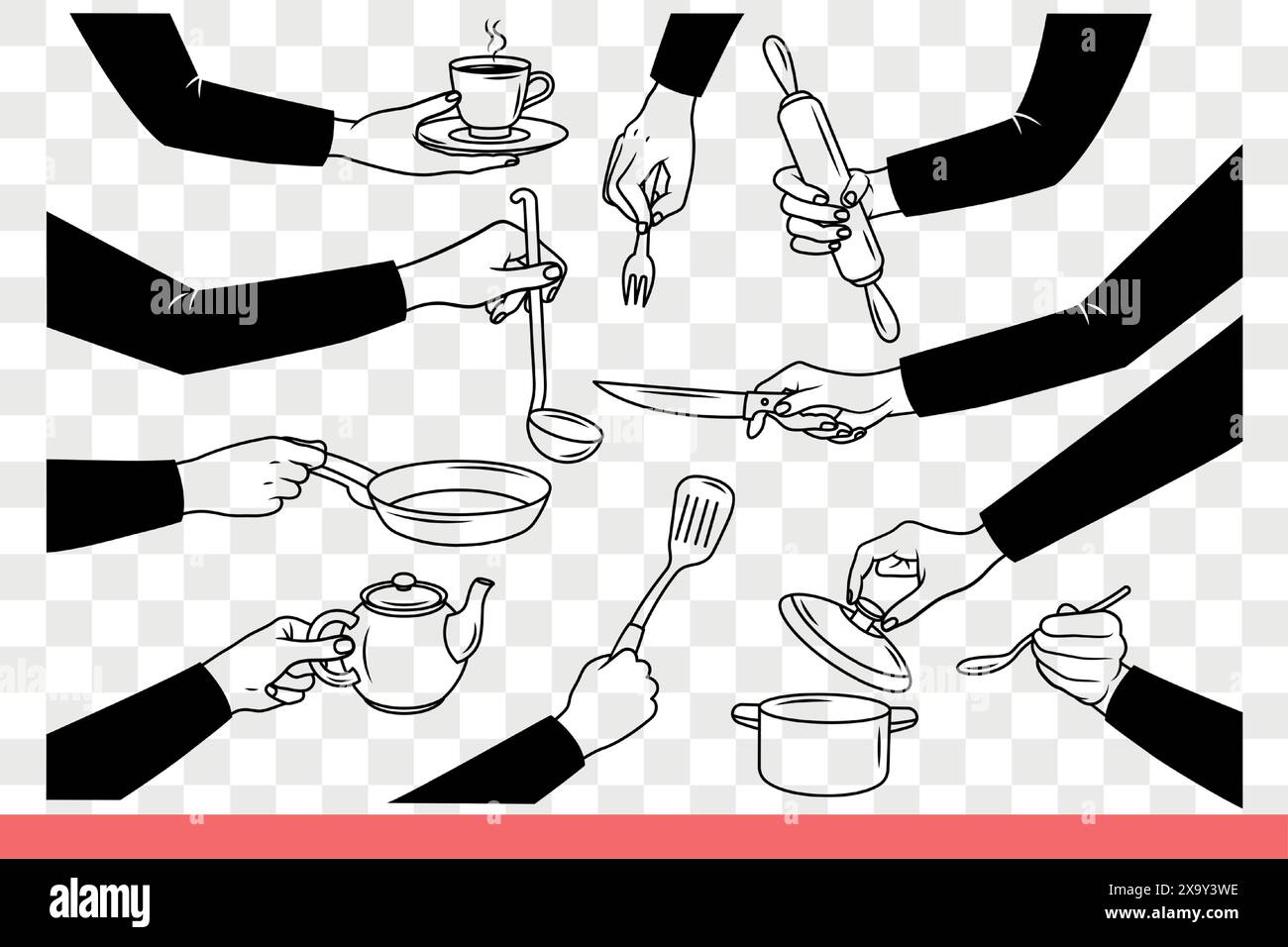 Using cutlery Stock Vector Images - Alamy