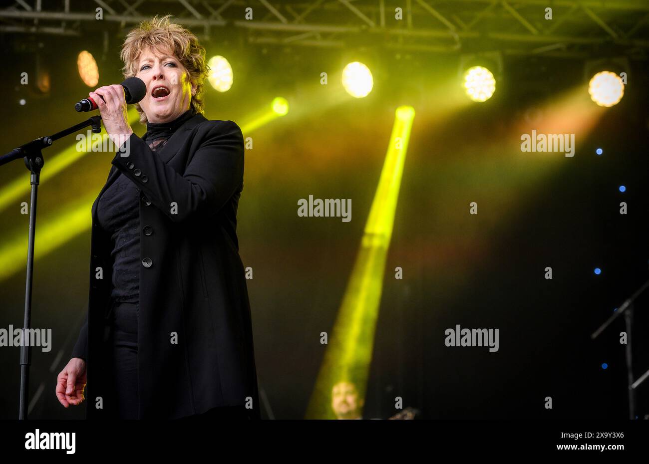Leyland, Lancashire, Sunday May 26, 2024. Singer Katrina Leskanich ...