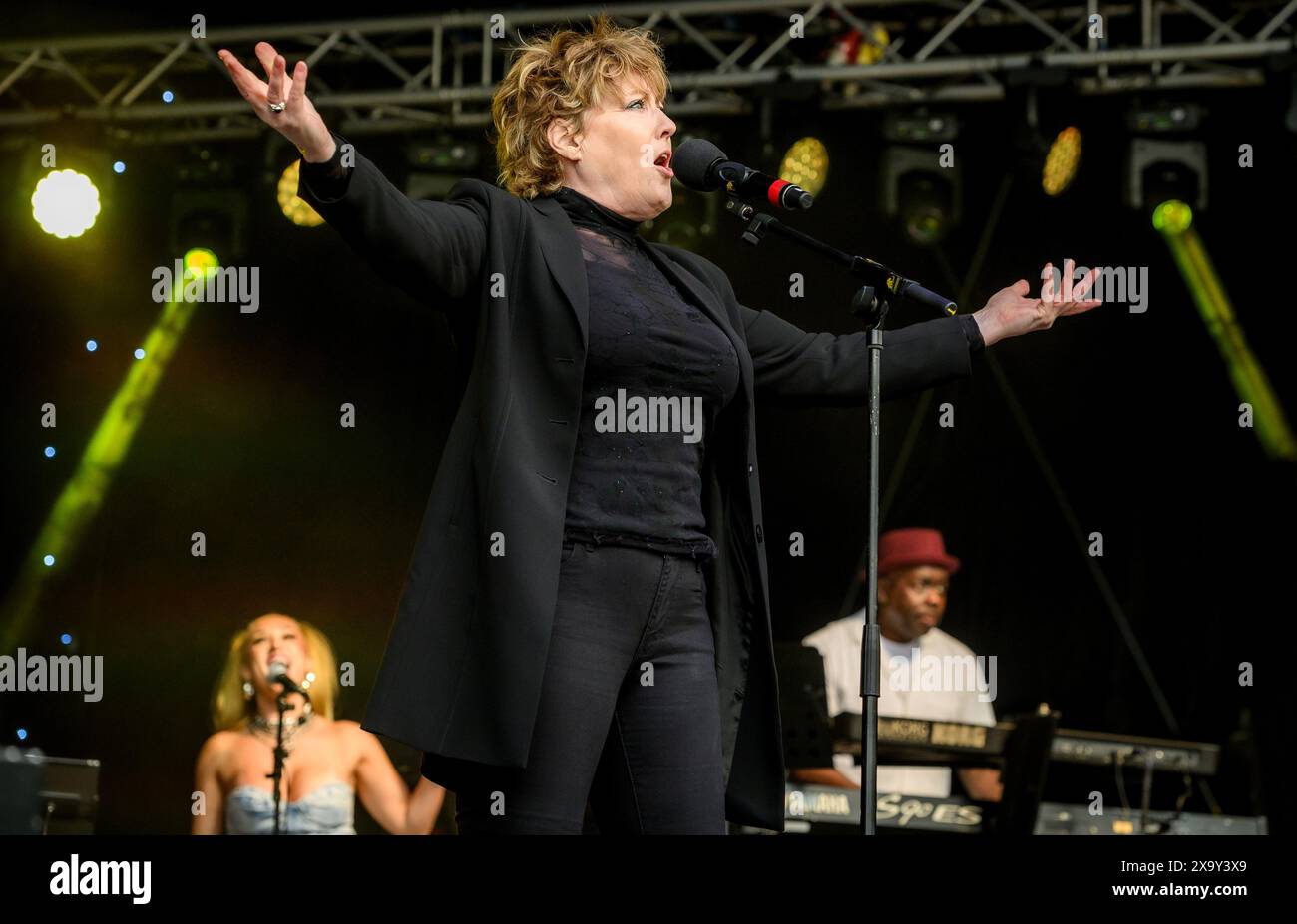 Leyland, Lancashire, Sunday May 26, 2024. Singer Katrina Leskanich ...