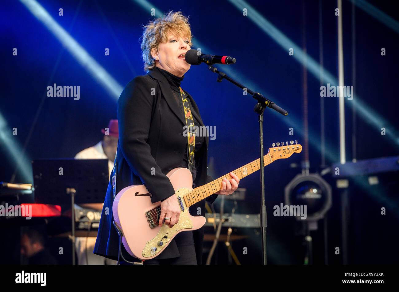 Leyland, Lancashire, Sunday May 26, 2024. Singer Katrina Leskanich ...